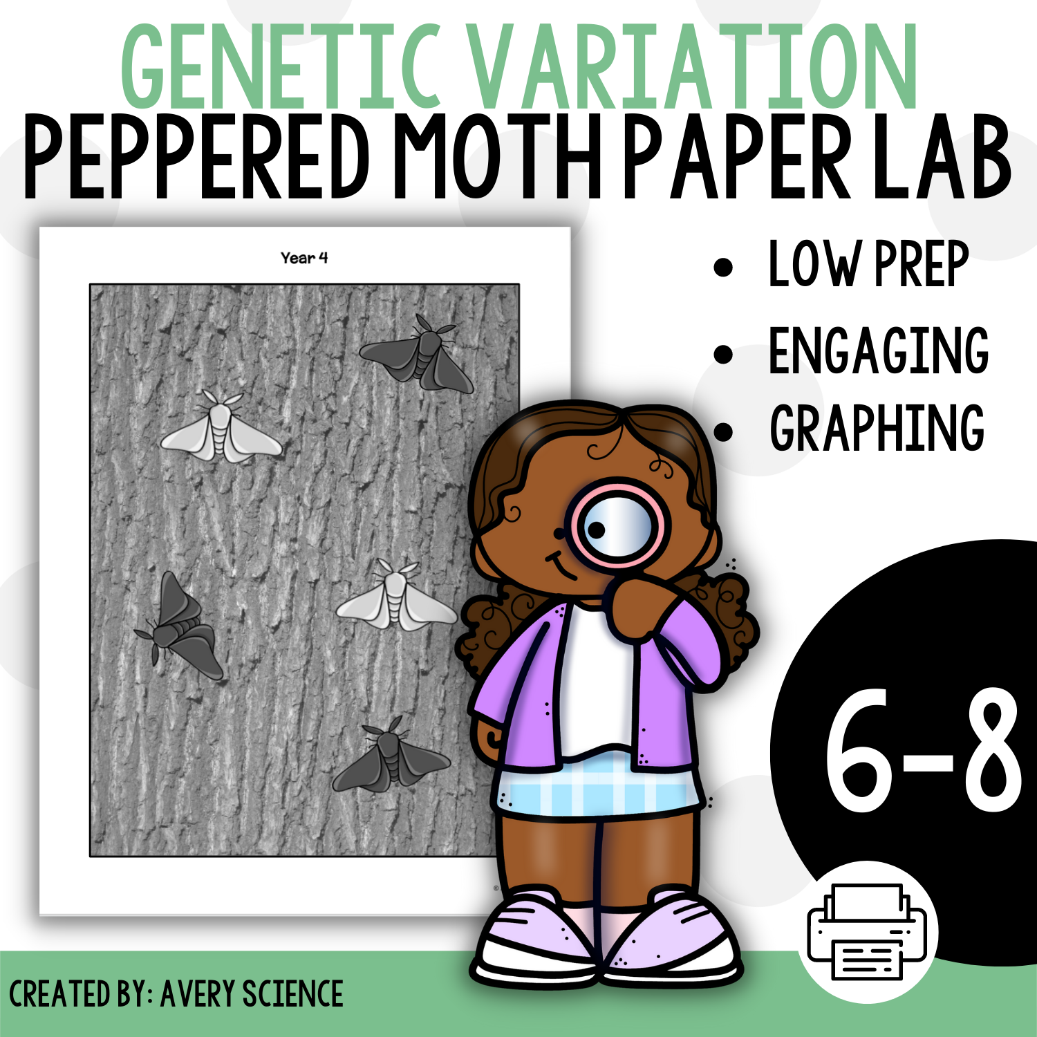 Genetic Variation Peppered Moth Paper Lab - Classful