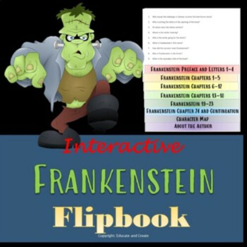 Frankenstein Interactive Flipbook - Classful