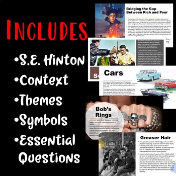 The Outsiders Introduction Power Point - Classful