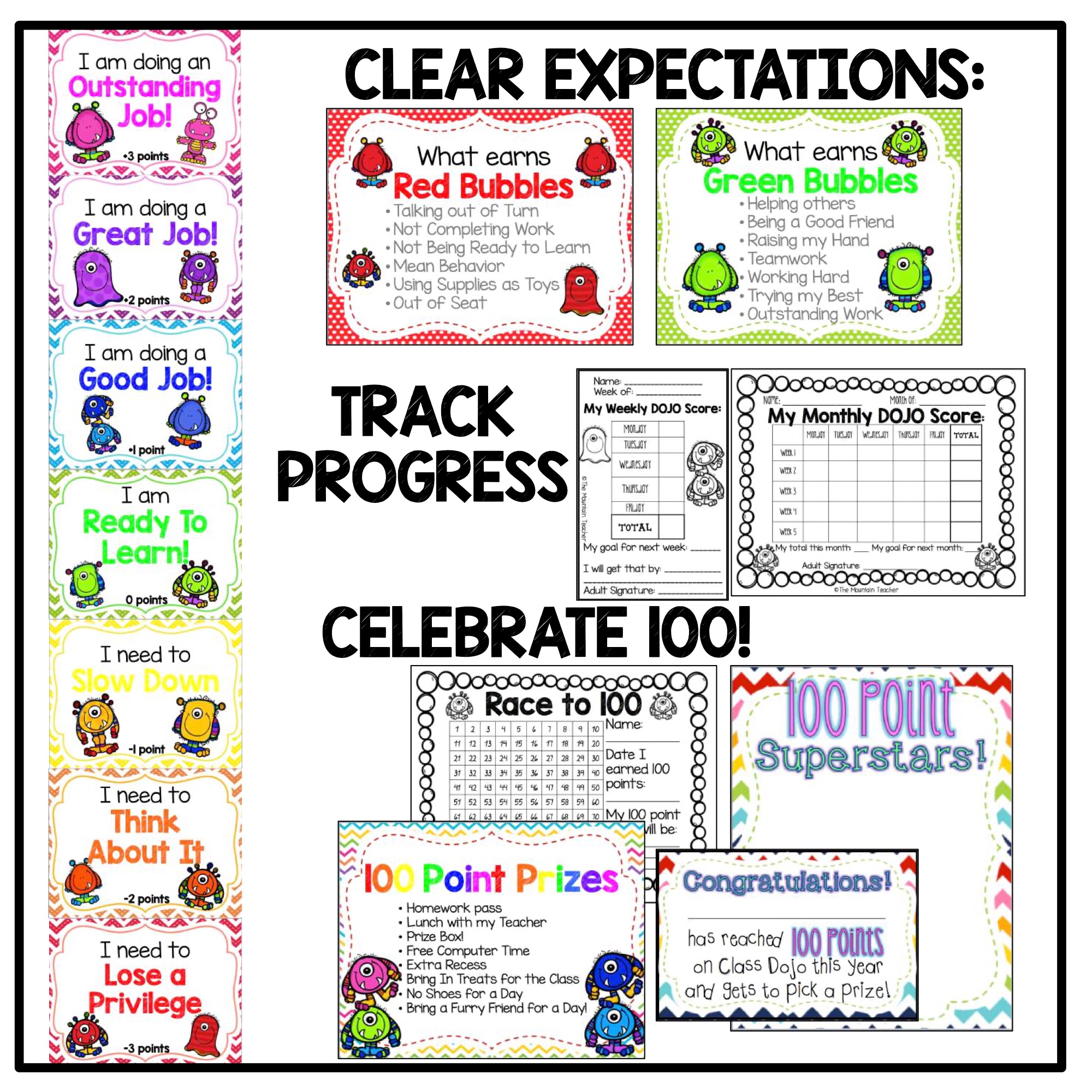 Class DOJO Behavior Clip Chart - Classful
