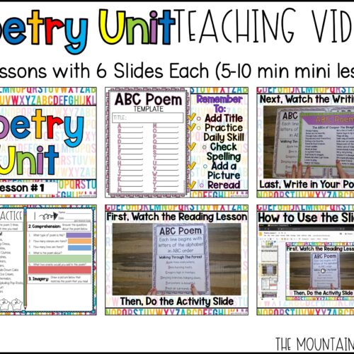 Digital Poetry Elements Unit | Writing Poems | Figurative Language ...