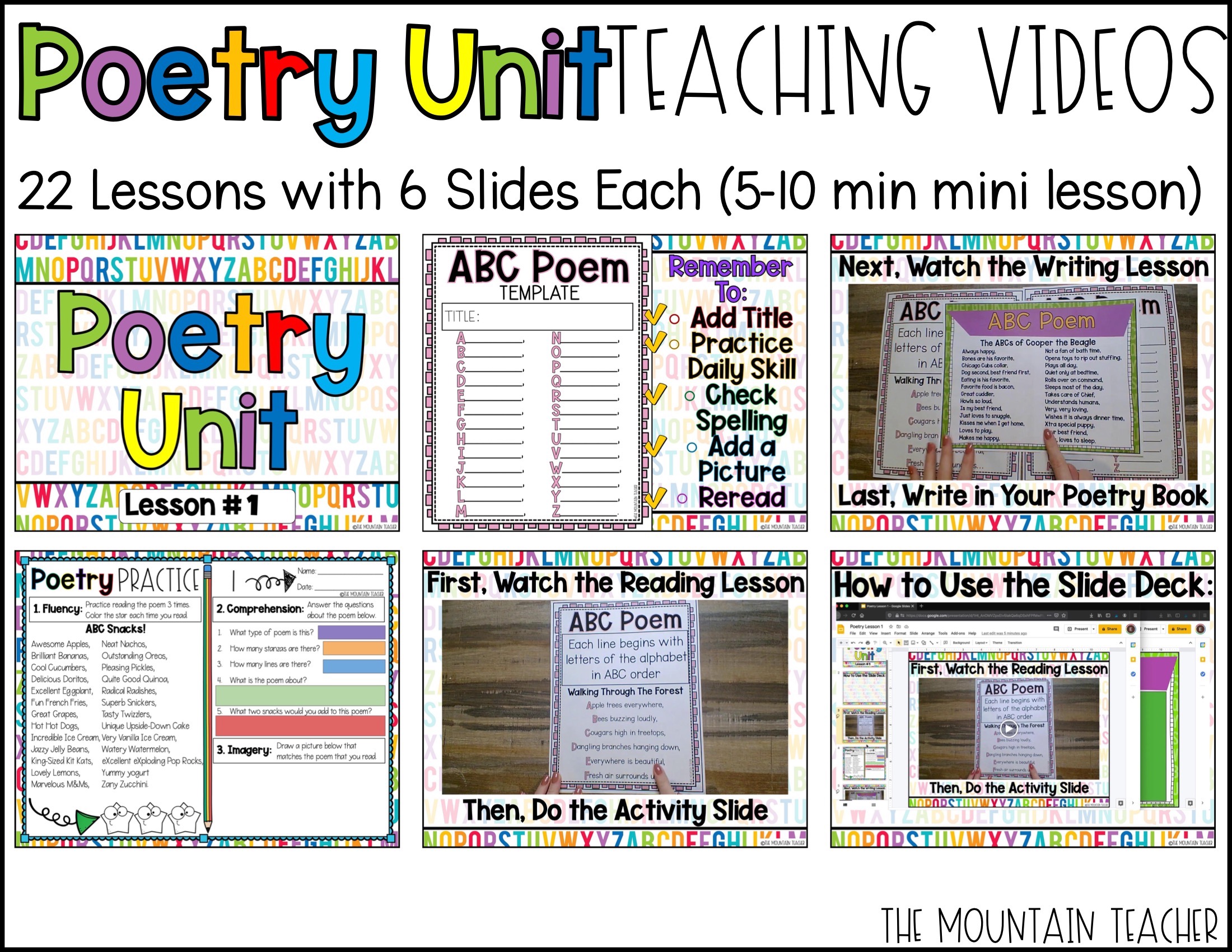 Digital Poetry Elements Unit | Writing Poems | Figurative Language ...