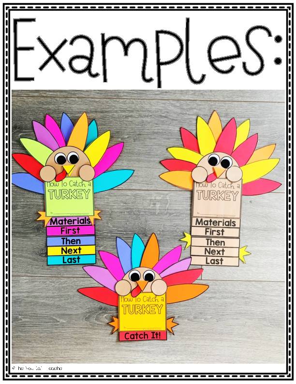 How To Catch a Turkey Writing Template and Craft - Classful