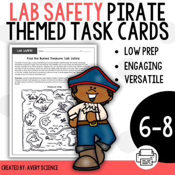 Lab Safety Task Cards - Pirate Treasure Hunt - Classful