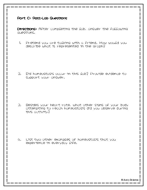 Homeostasis Heart Rate Lab - Classful