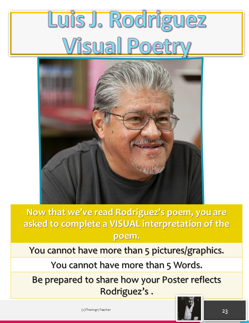 LUIS RODRIGUEZ'S 2 POEMS [Lesson Activities & Poems] - Classful
