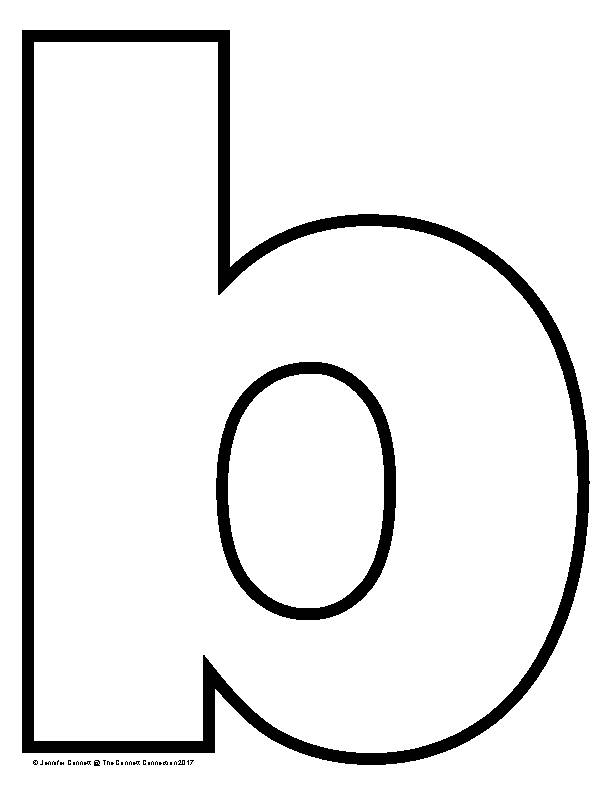 Lowercase Letter Outlines for Alphabet Crafts and Bulletin Board ...