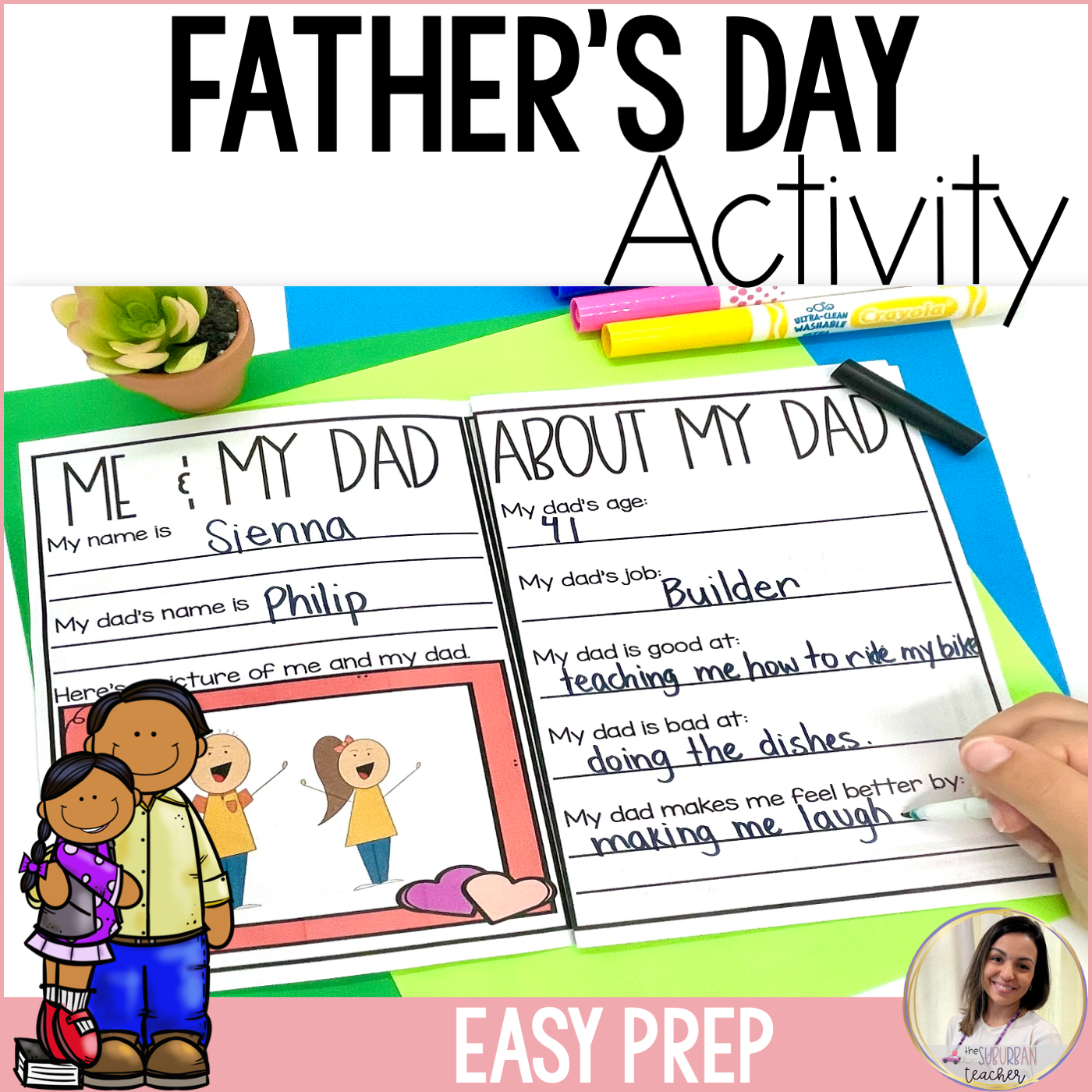 End of the School Year Writing Father's Day Gift - Classful