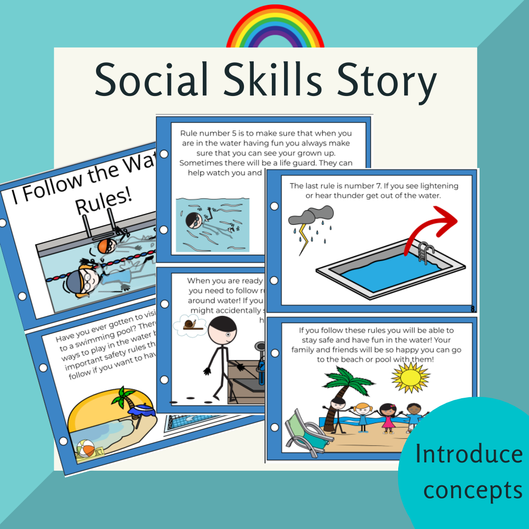 Water Safety Social Skills Story Unit for Preschoolers or Special ...