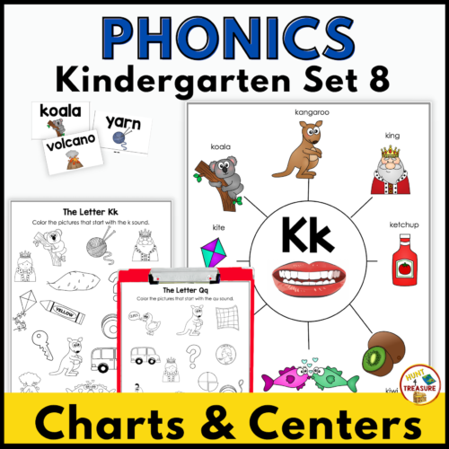 Benchmark Advance Phonics Charts & Activities | Kindergarten Unit 8 ...