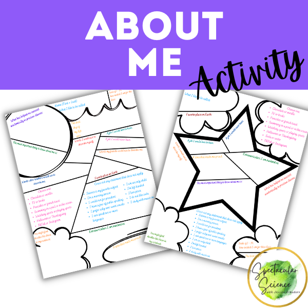 Back To School About Me Activity - Classful