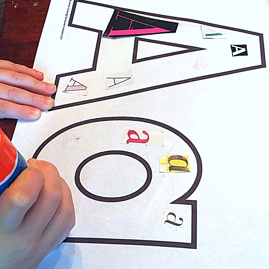 Letter Outlines with Capital and Lowercase Letters - Classful