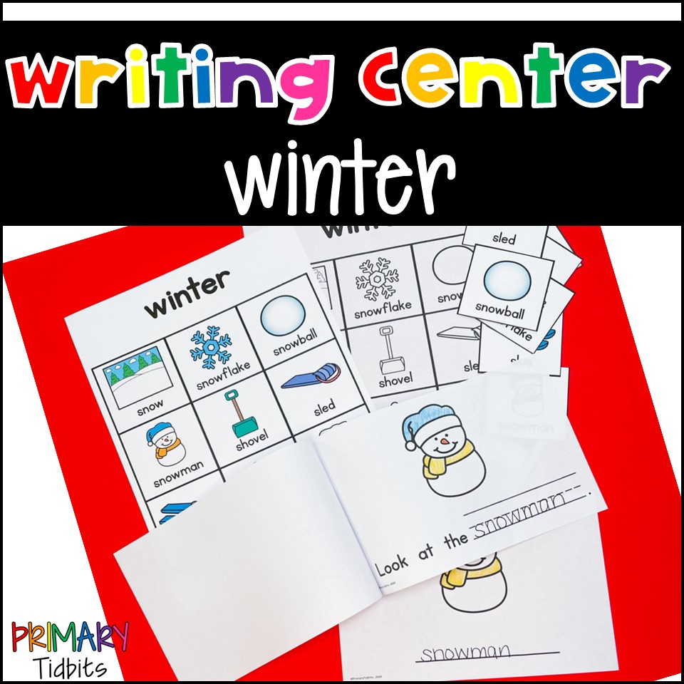 Winter Fun Writing Center with Differentiated Activities - Classful