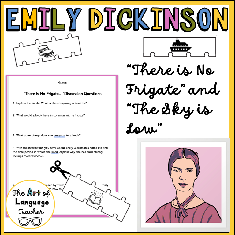 Emily Dickinson Middle School Poetry Lesson and Worksheets - Classful