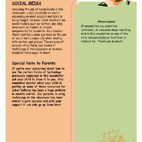 Class Newsletter- New Technology in The Classroom - Classful
