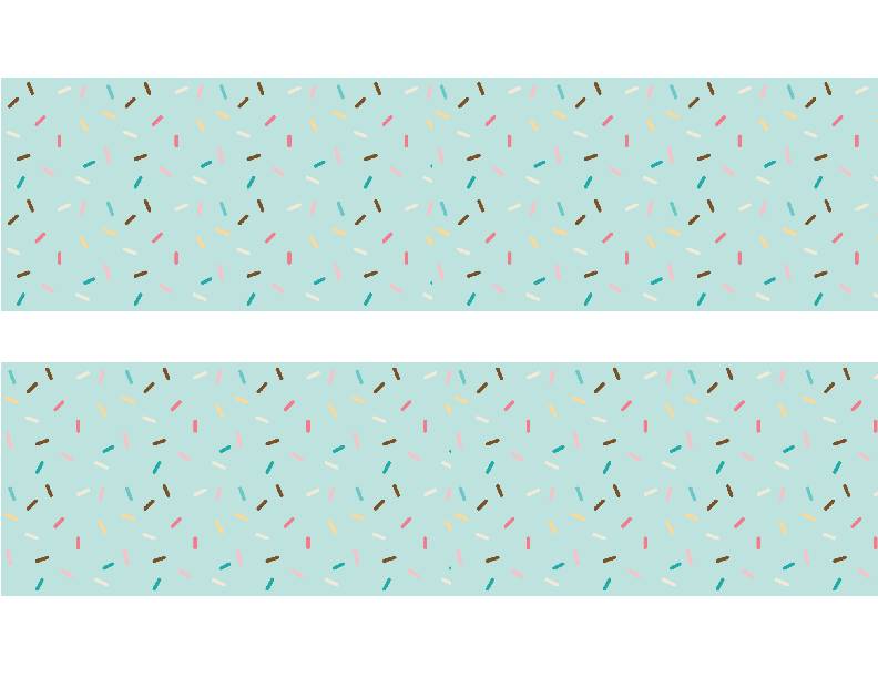 Sweet Treats Dessert Classroom Decor Bulletin Board Borders - Classful