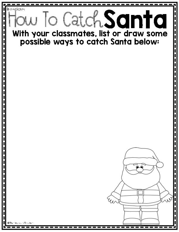 How To Catch Santa Writing Template and Activity - Classful