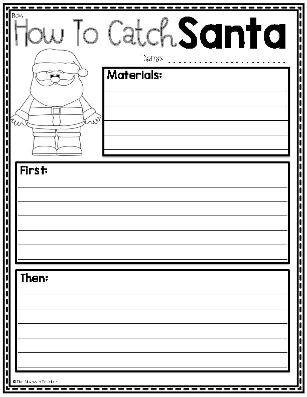 How To Catch Santa Writing Template and Activity - Classful