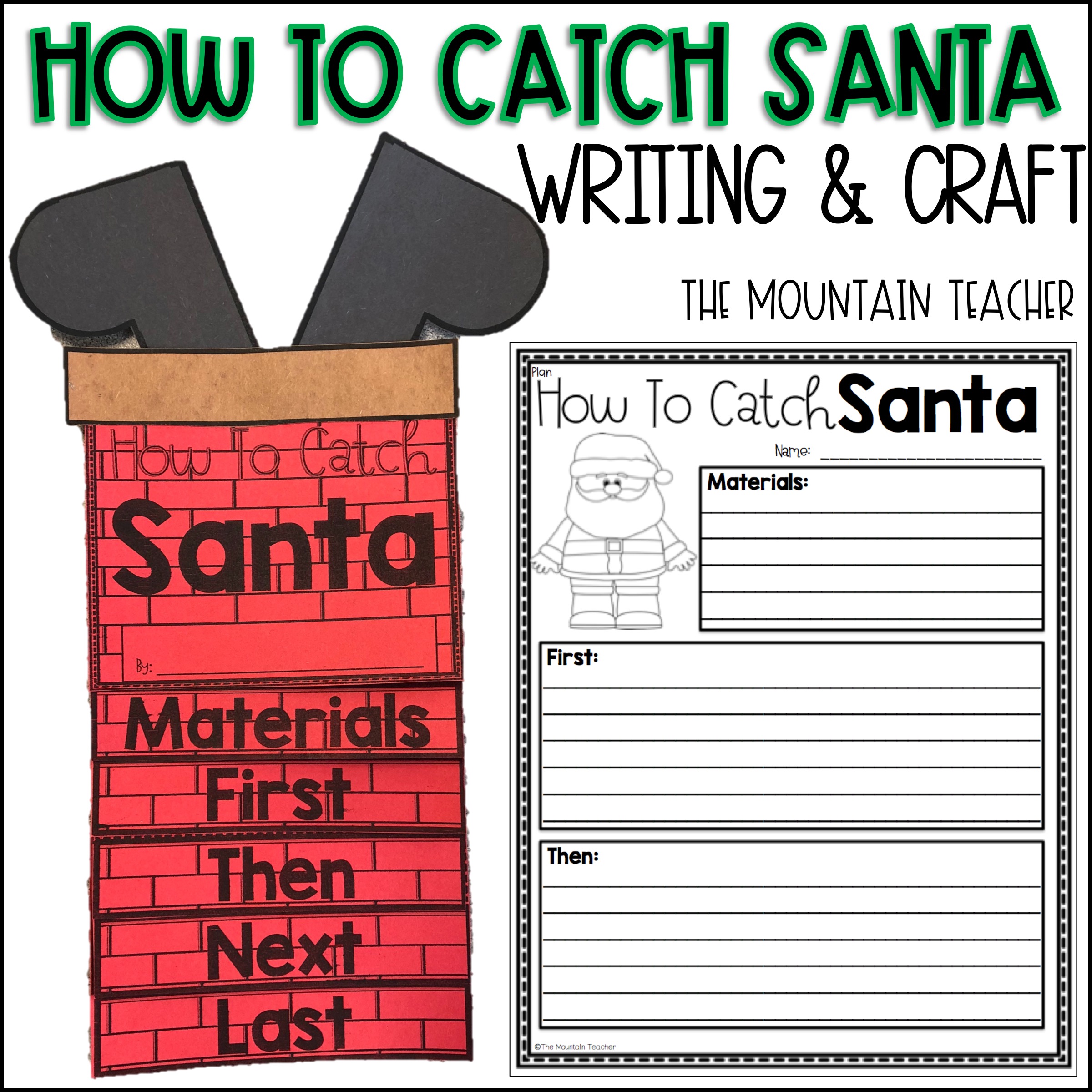 How To Catch Santa Writing Template and Activity - Classful