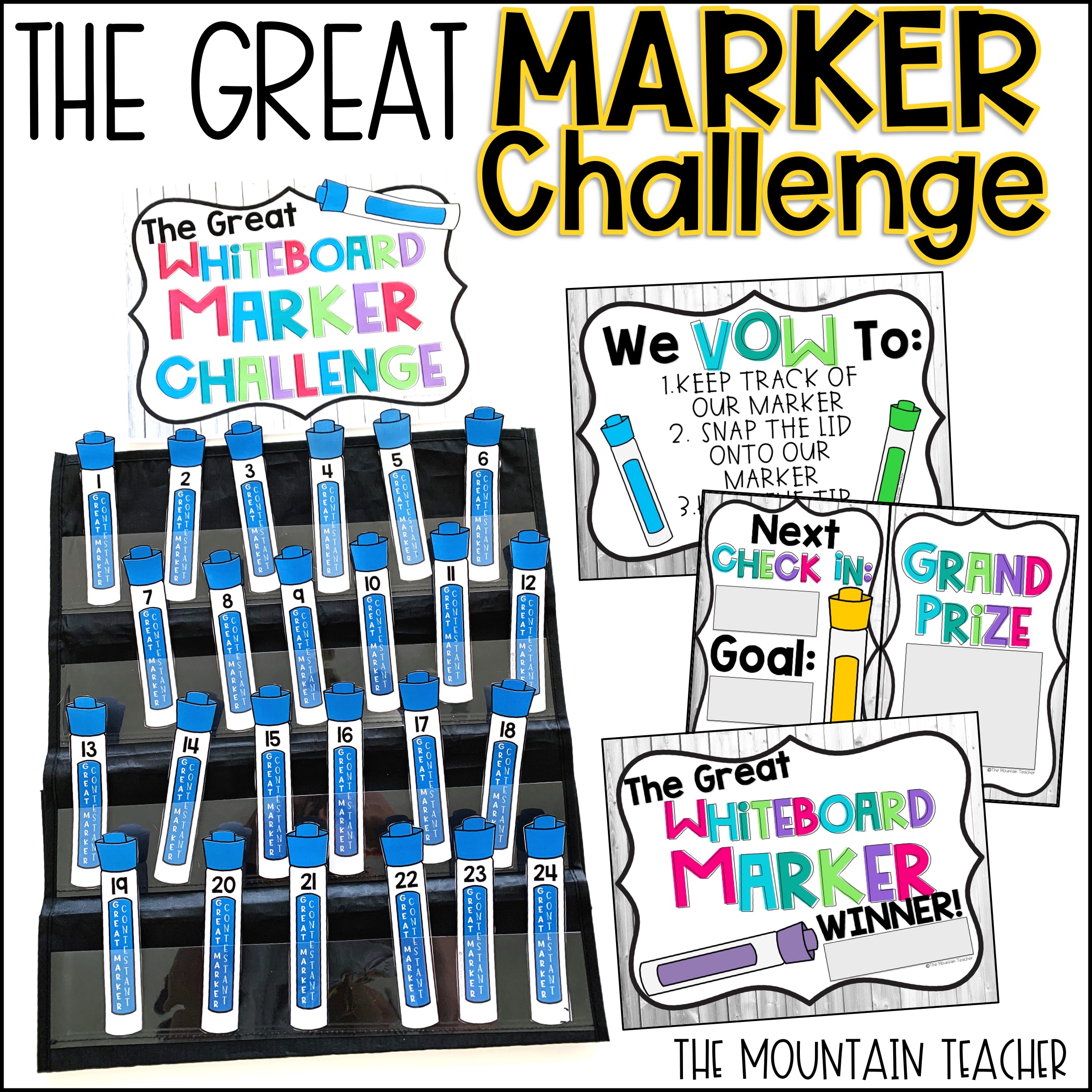 The Great Whiteboard Marker Challenge Editable - Classful