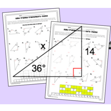 Right Triangle Trigonometry - Riddle and Maze - Classful