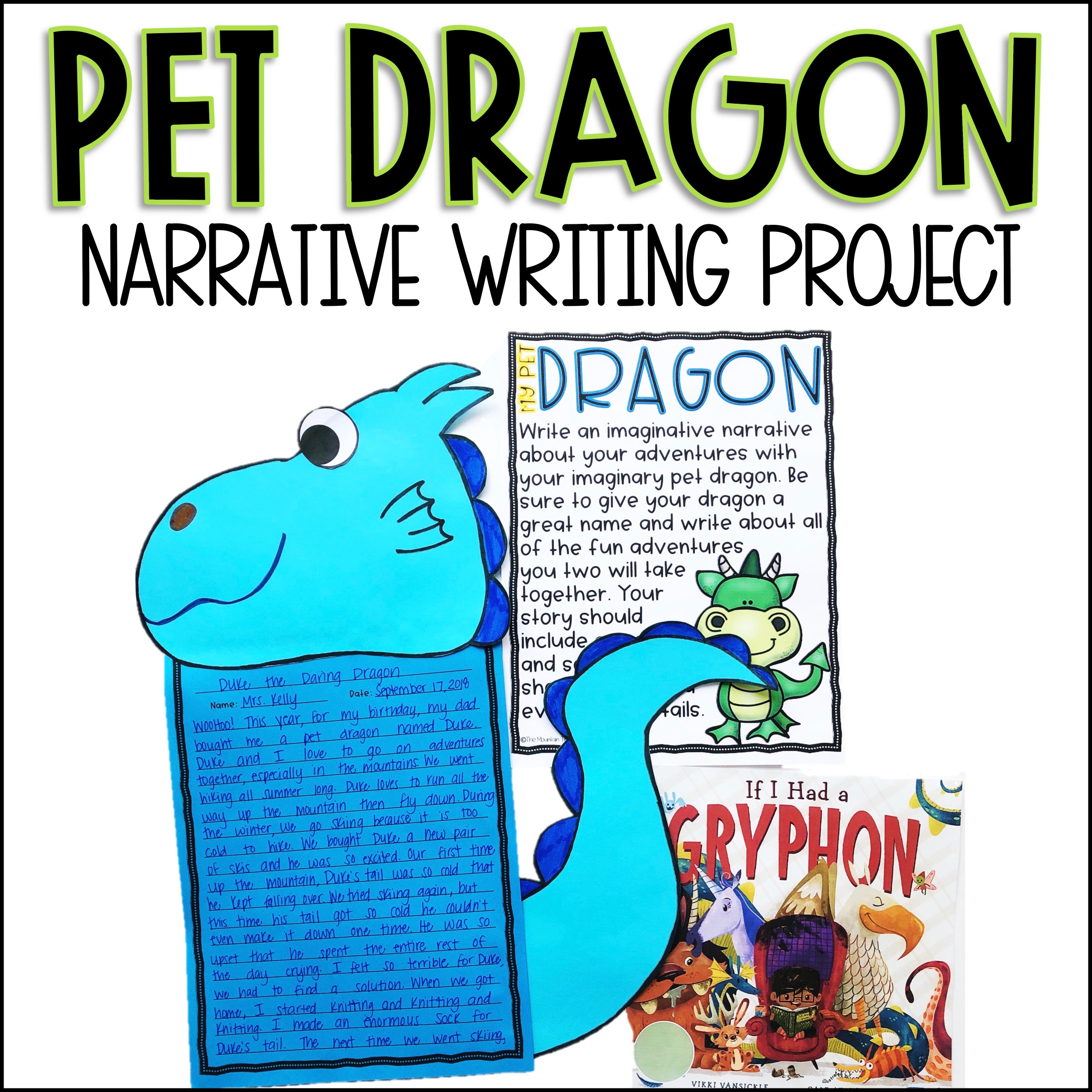 My Pet Dragon Narrative Writing Prompt and Activity - Classful