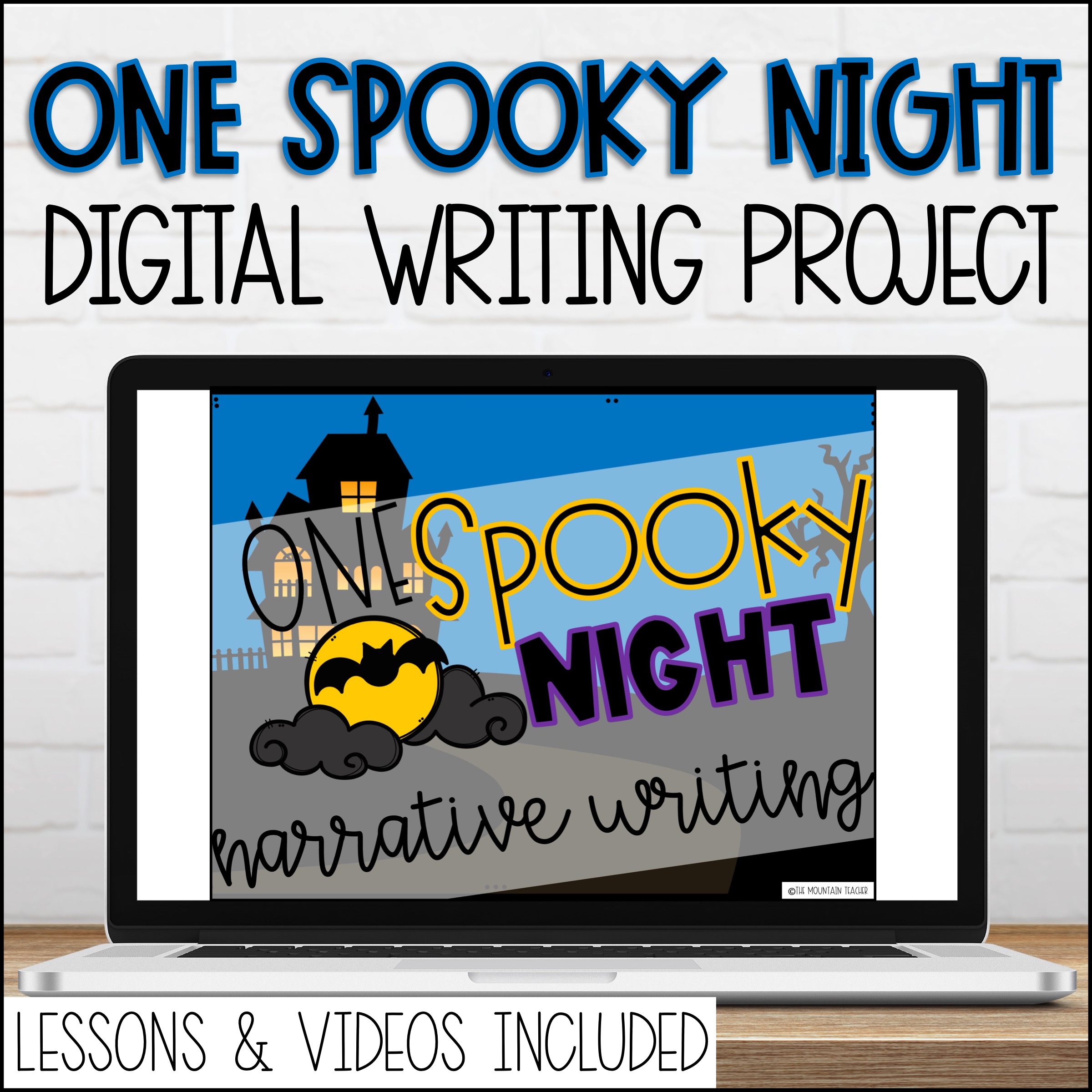 Digital Spooky Story Google Slides Narrative Writing Prompt and Videos ...