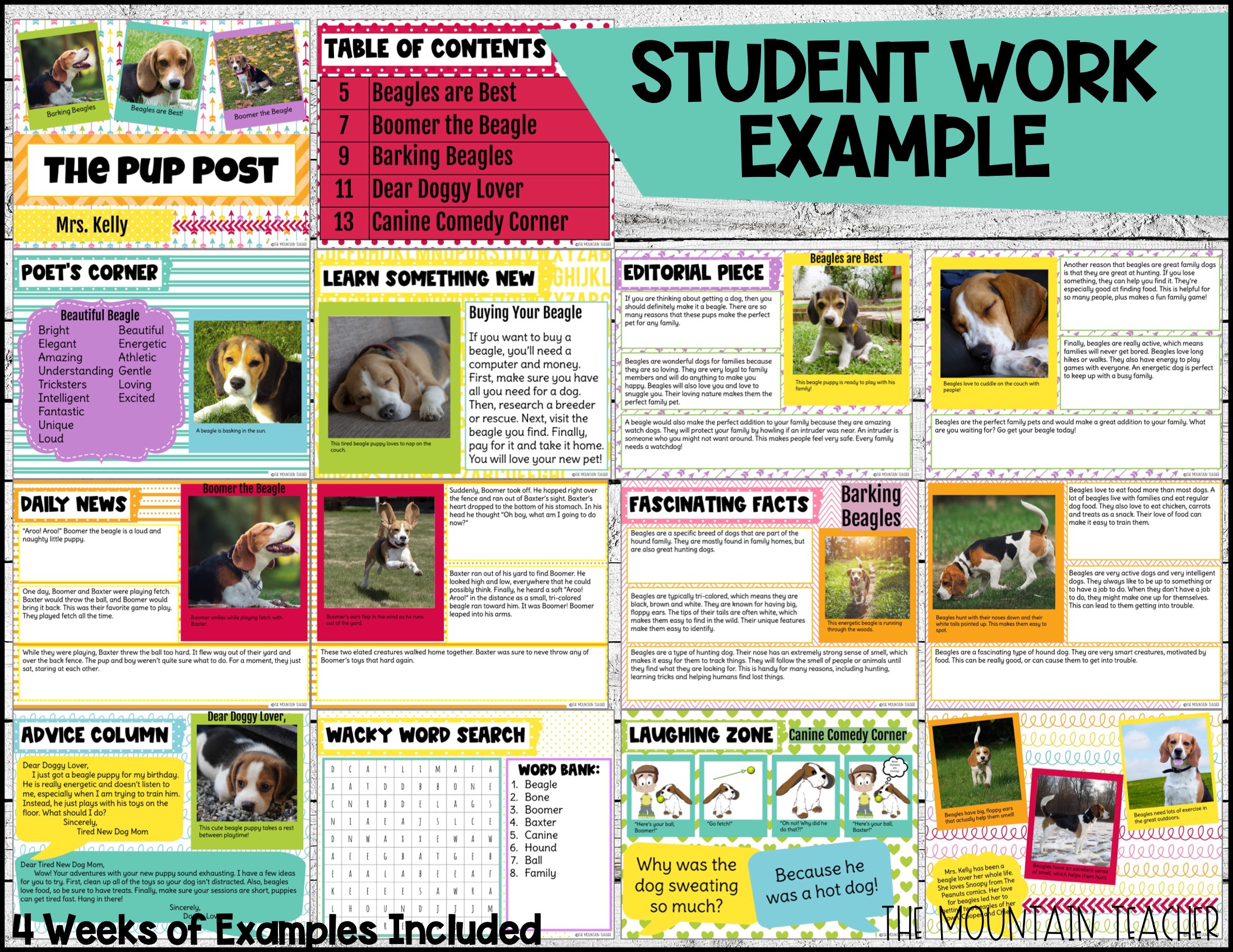 Magazine Project | Google Slides | Passion Writing Template with Videos ...