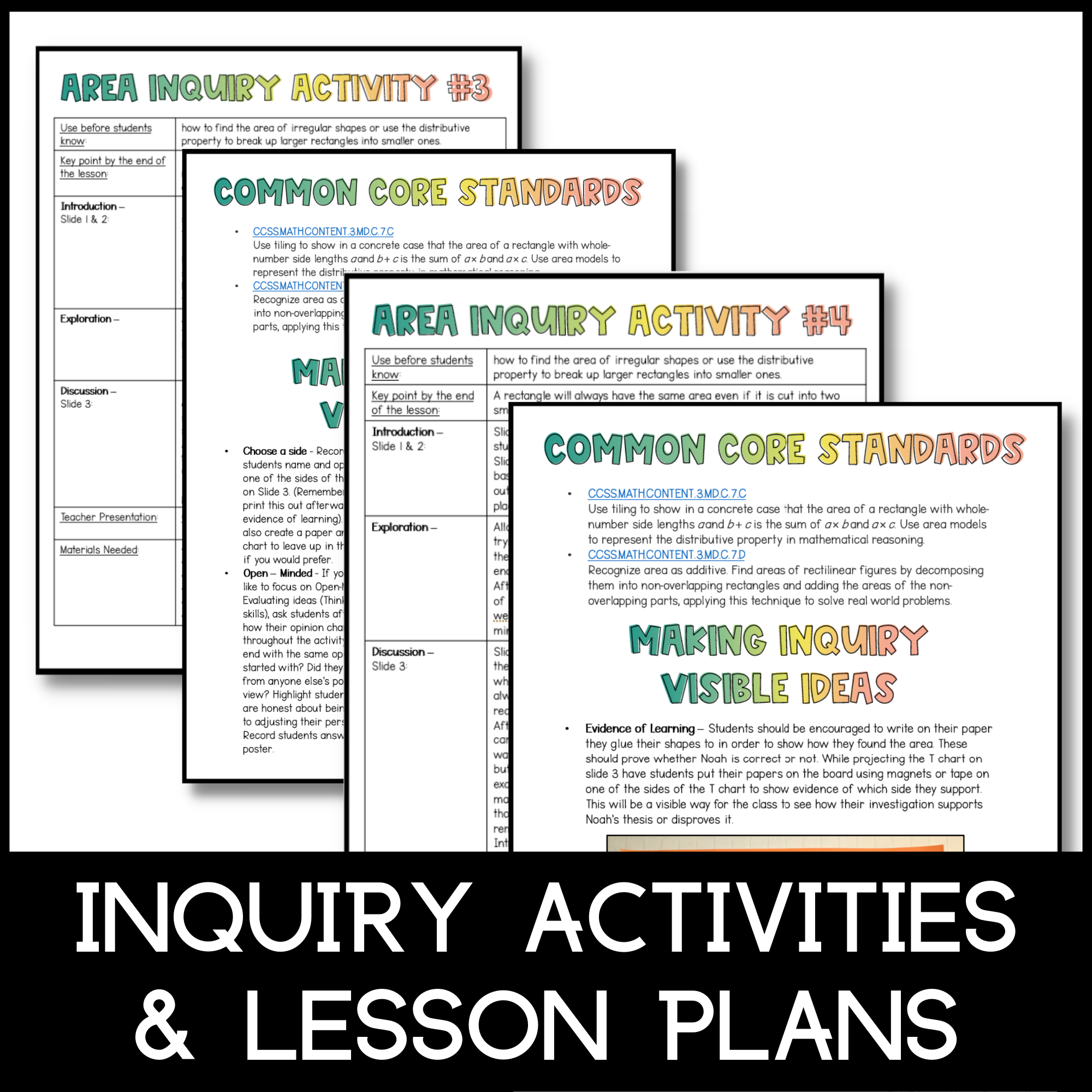 3rd Grade Area of Irregular Shapes Activities | Inquiry Based Math PYP ...