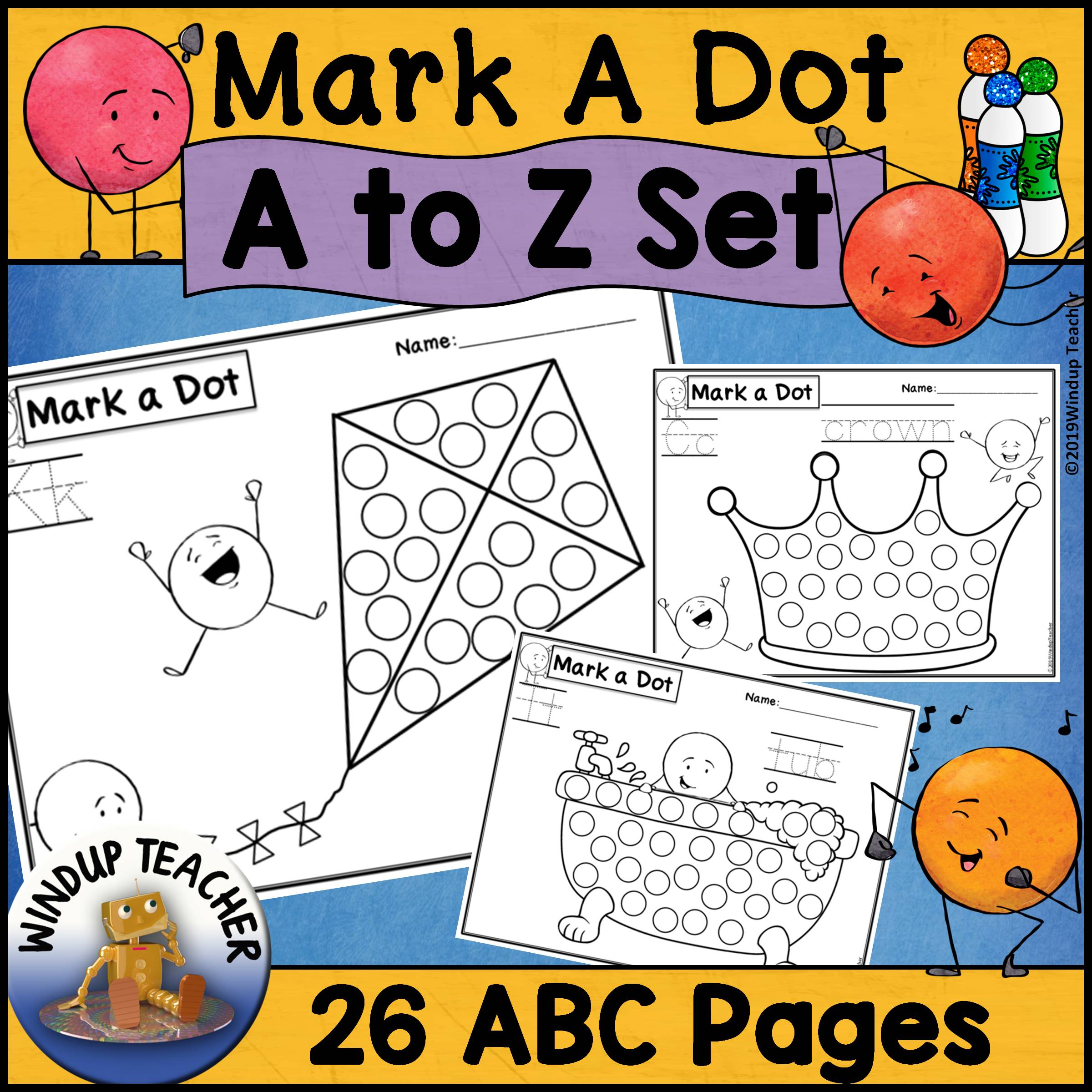 Do-A-Dot Marker Printables - Alphabet Beginning Letter Sounds Dauber ...