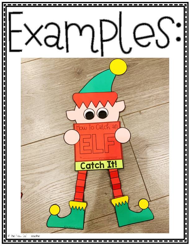 How To Catch an Elf Writing Template and Craft - Classful