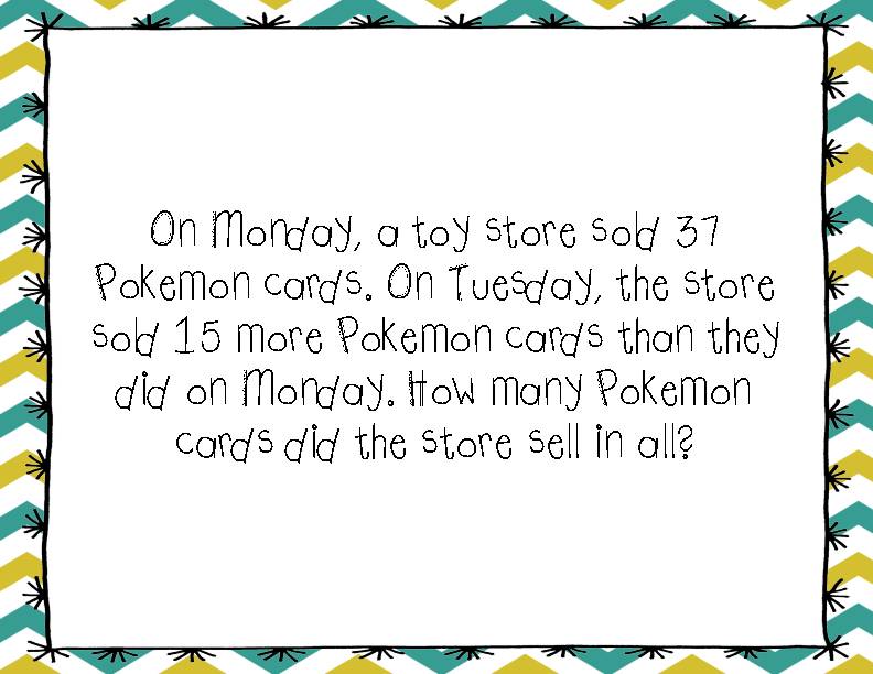 2nd Grade Challenge Math Word Problems of the Week - Classful