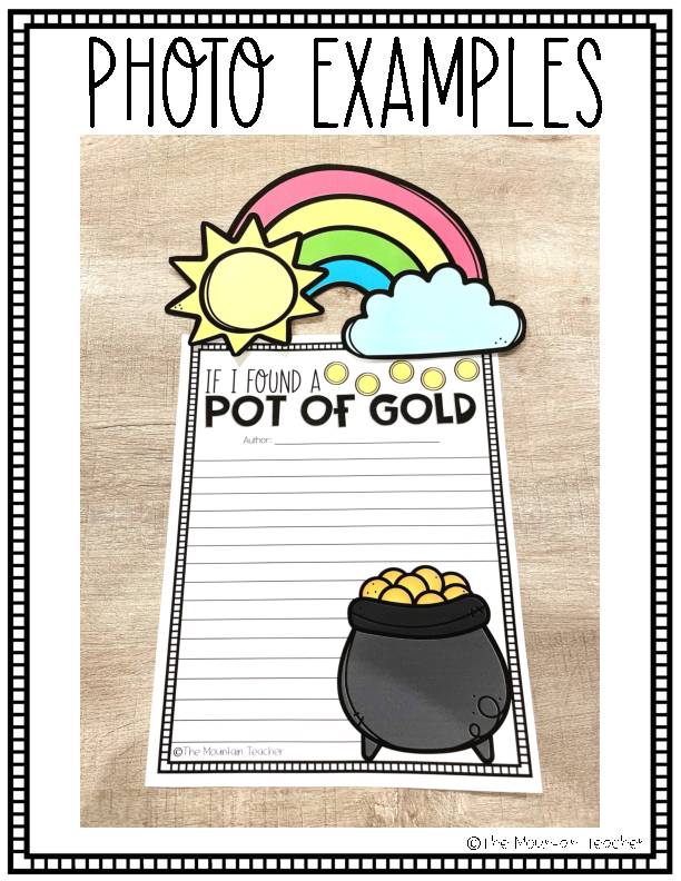 If I Found a Pot of Gold | St Patricks Day Writing Prompt and Bulletin ...