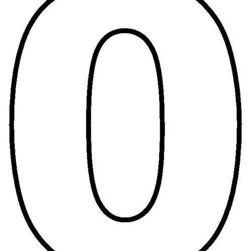 Number Outlines 0-20 - Classful