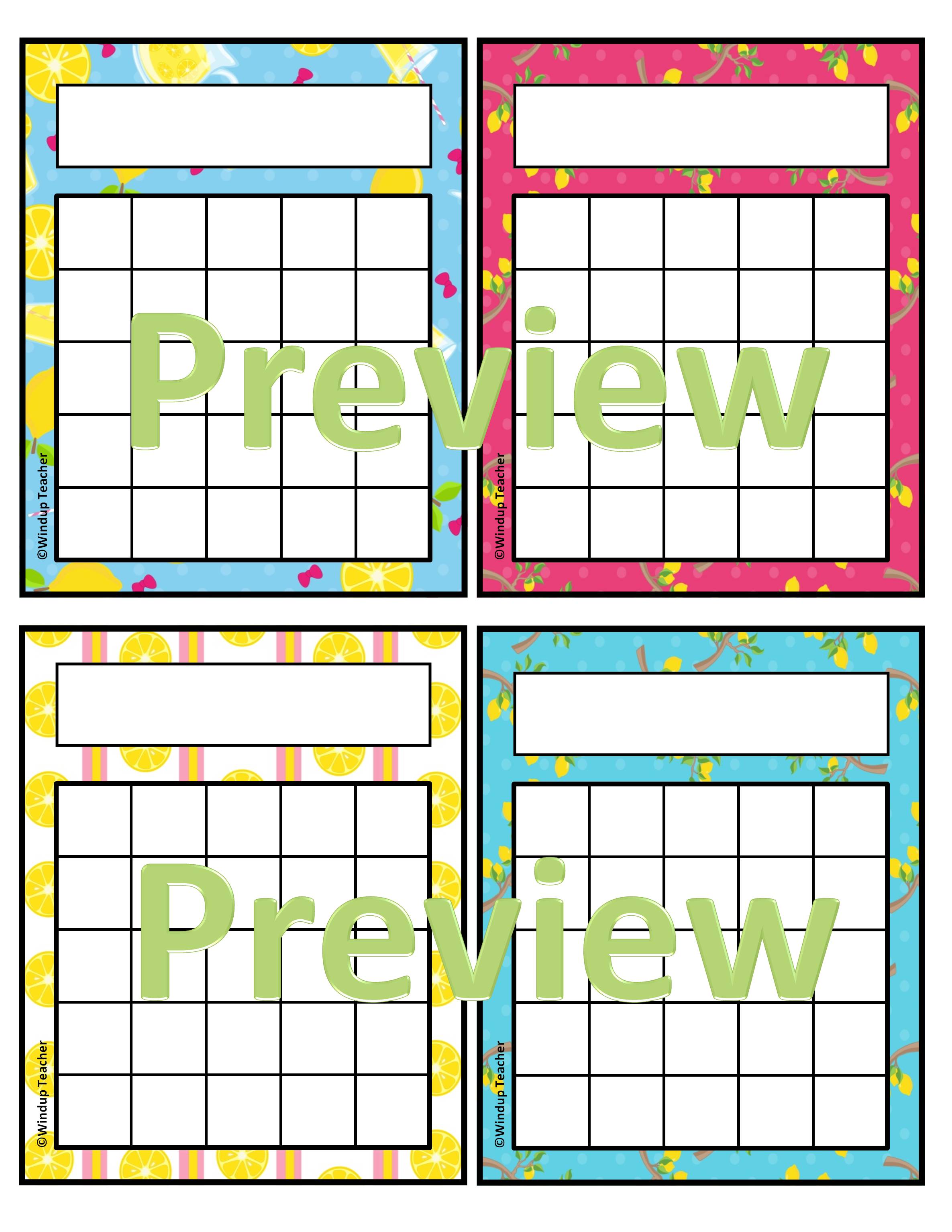 Lemonade Theme Sticker Charts - Classful