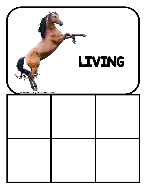 Living and Nonliving Things Sorting Activity - Classful