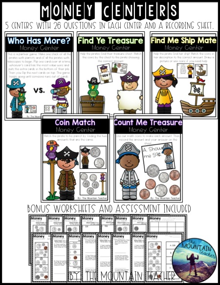 Counting Money Activities | 2nd Grade Math Centers - Classful