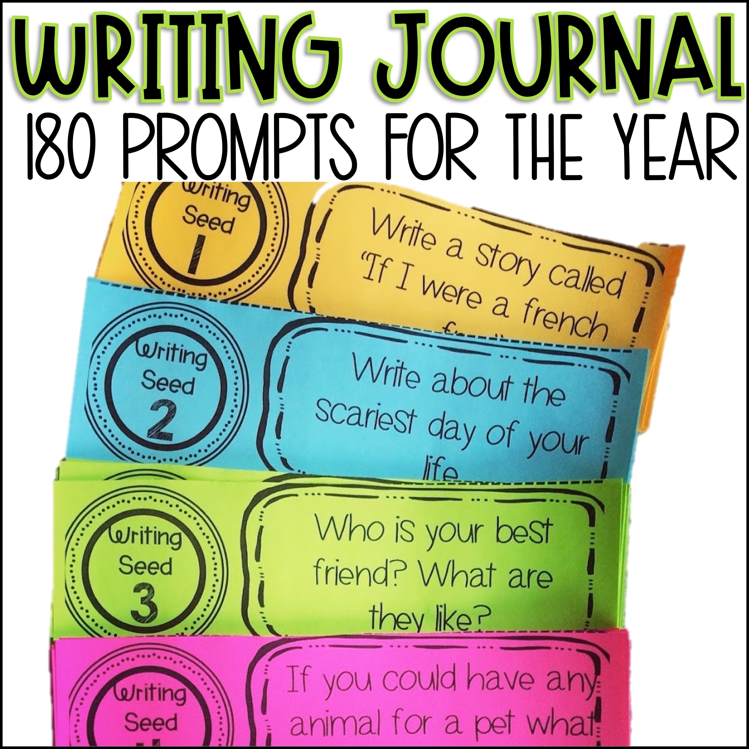 Daily Writing Journal Prompts for the YEAR - Classful