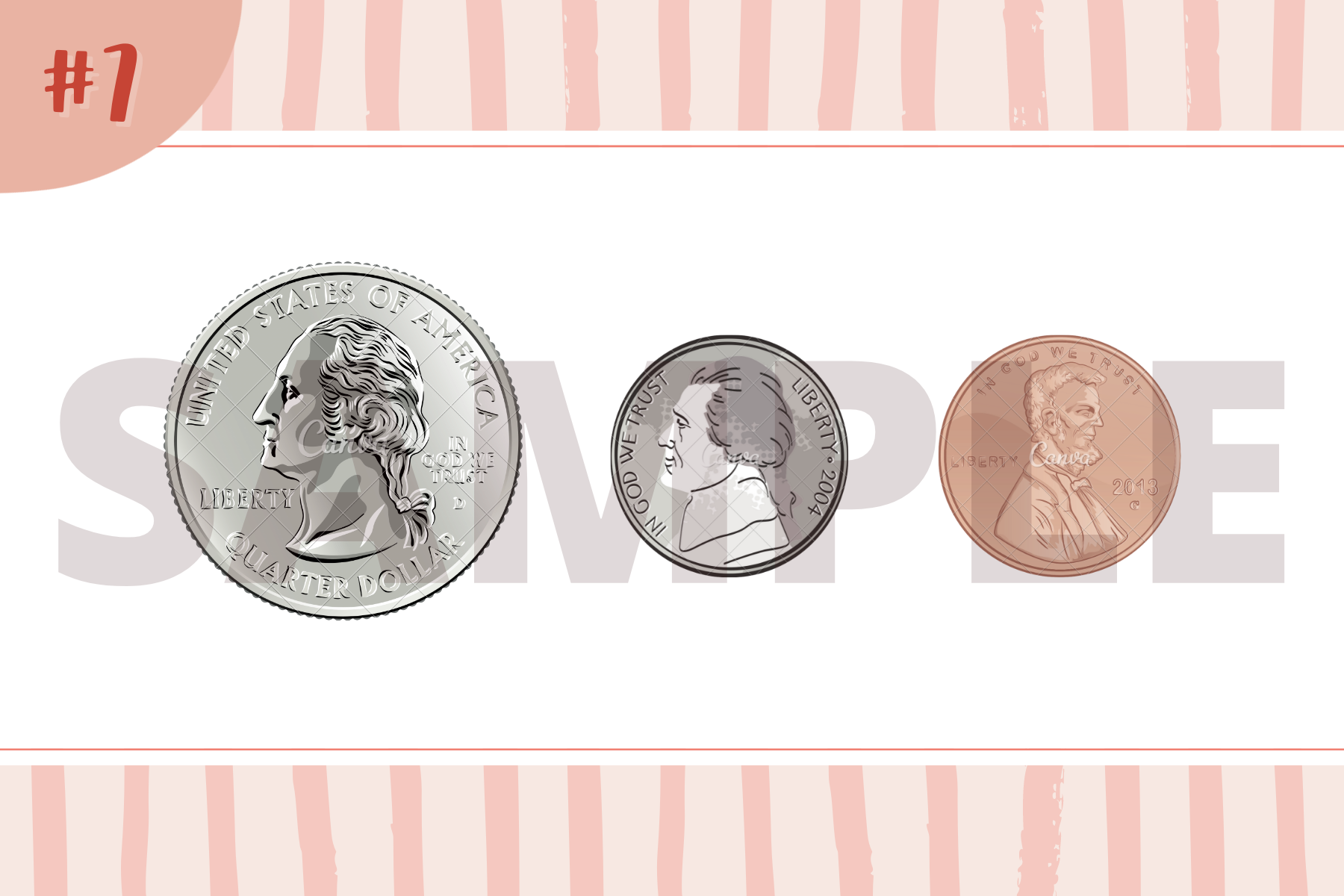 Counting Money and Cents/Coins (Pennies, Nickel, Dime, Quarter) Task ...