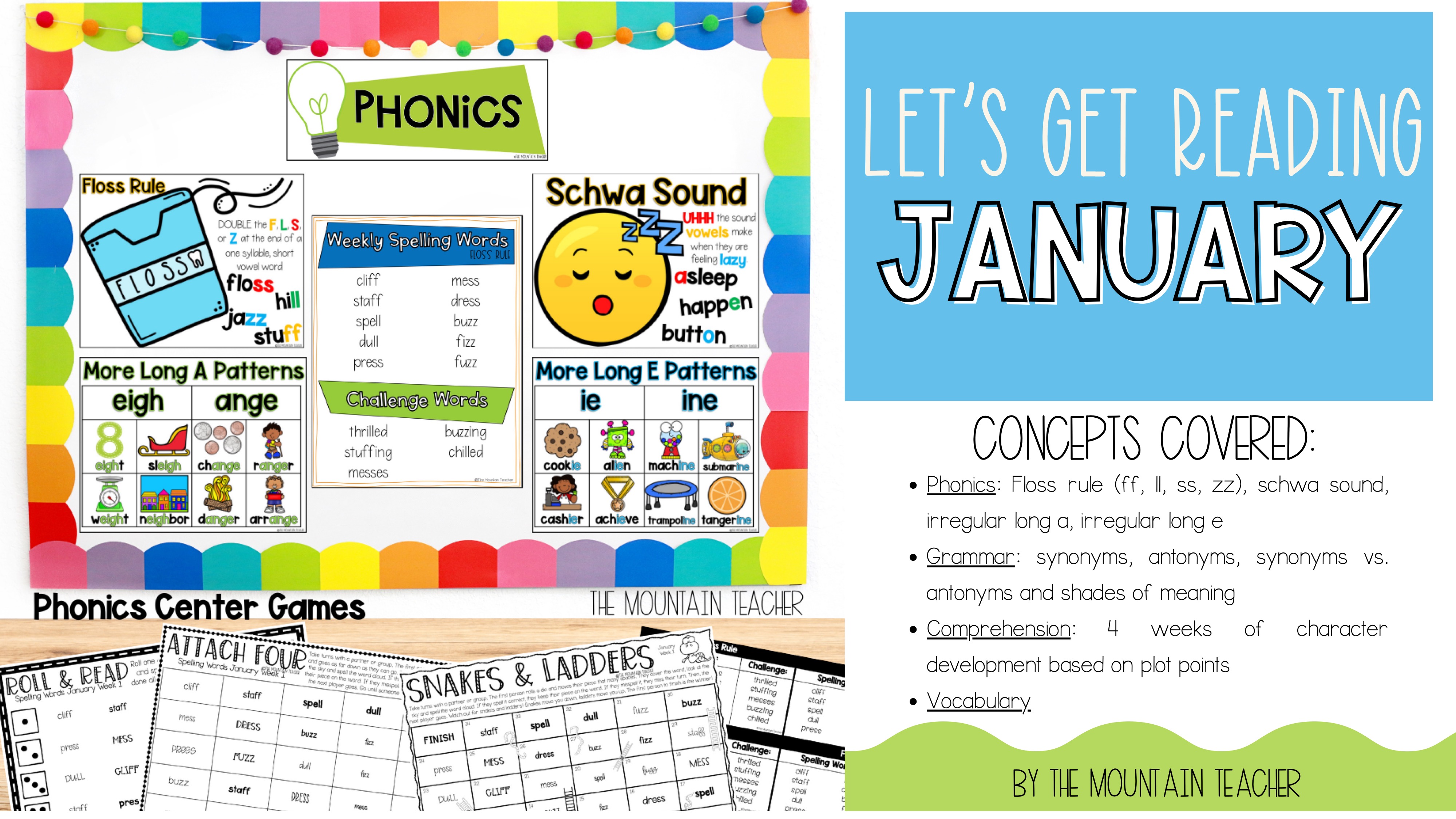 January DIGITAL Lets Get Reading 2nd Grade Reading Unit for Google ...