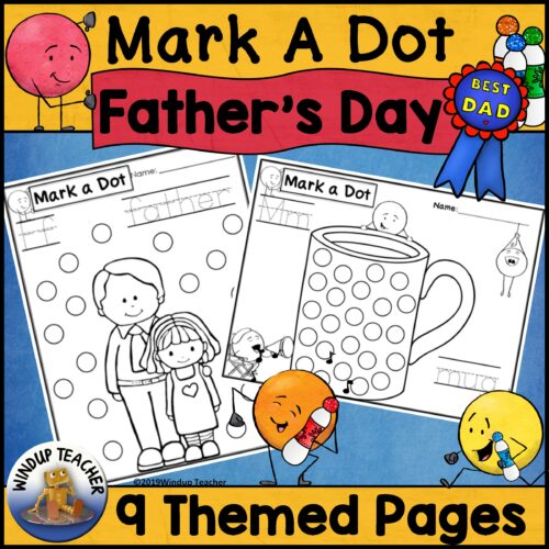 Father's Day Bingo Dot Dauber Worksheets - Do-A-Dot Marker Printable ...