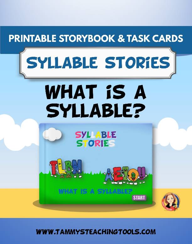 Syllable Types and Counting Syllables Printable Storybook and Task ...