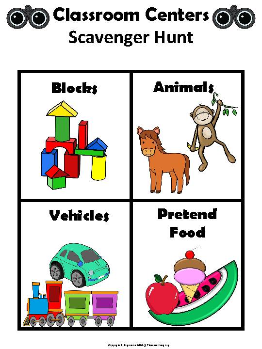 Back To School Classroom Scavenger Hunt Activities For Preschool - Classful