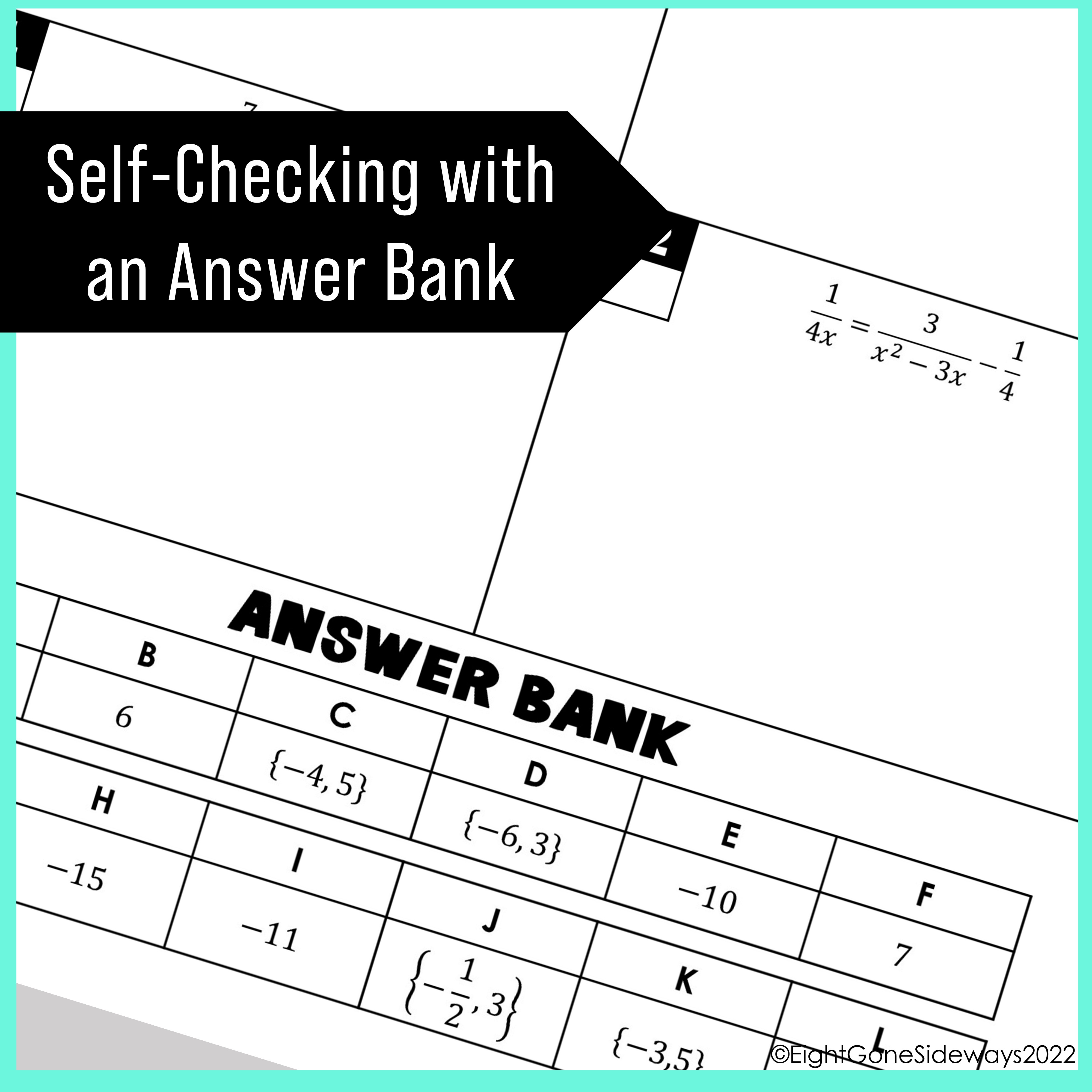 Solving Rational Equations - DIGITAL and PRINT Activity - Classful