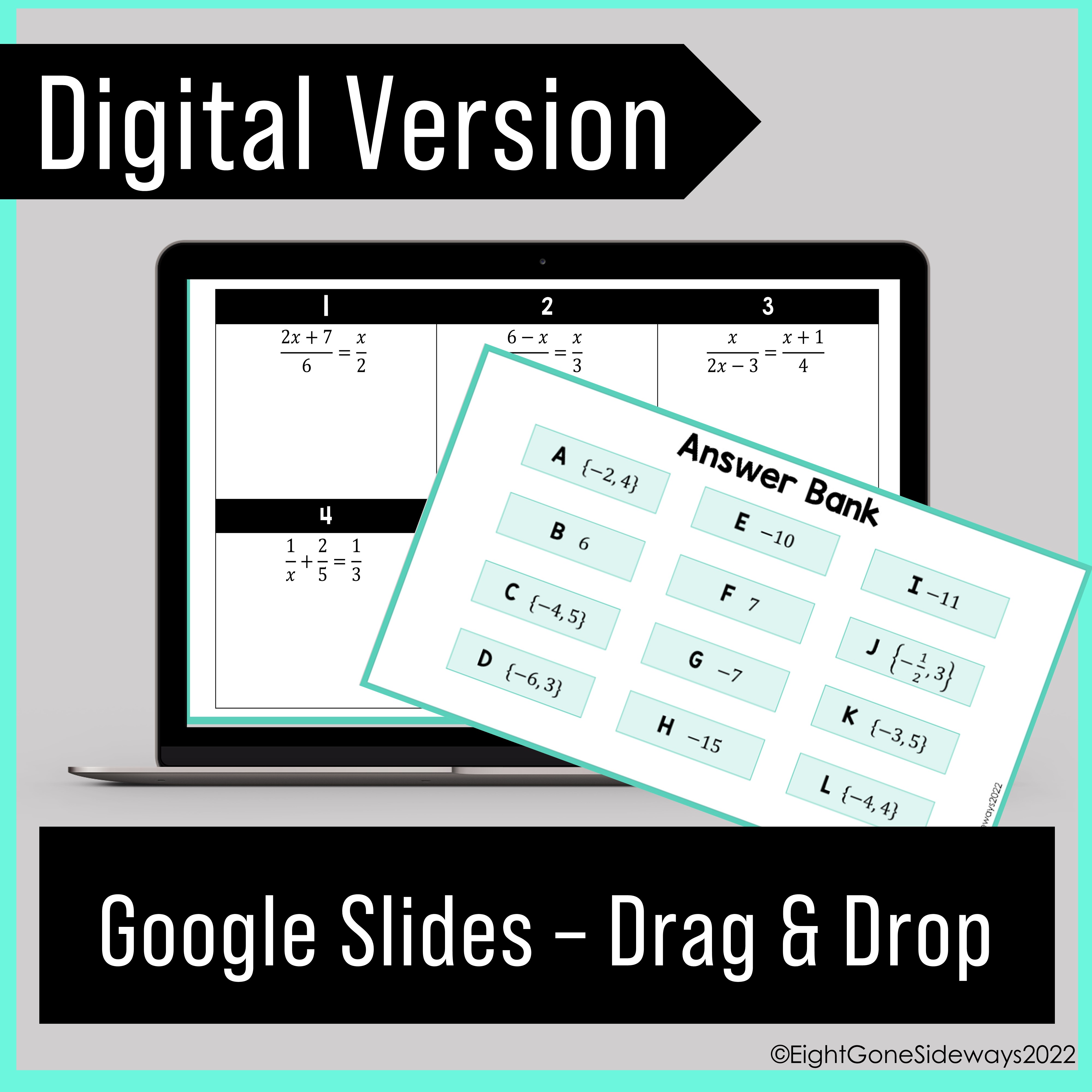 Solving Rational Equations - DIGITAL and PRINT Activity - Classful