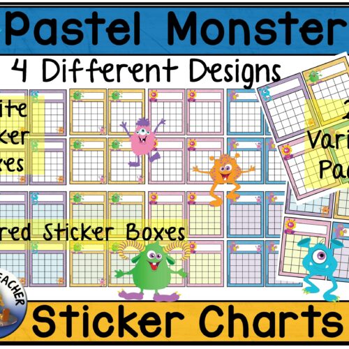Monster Sticker Charts - Classful
