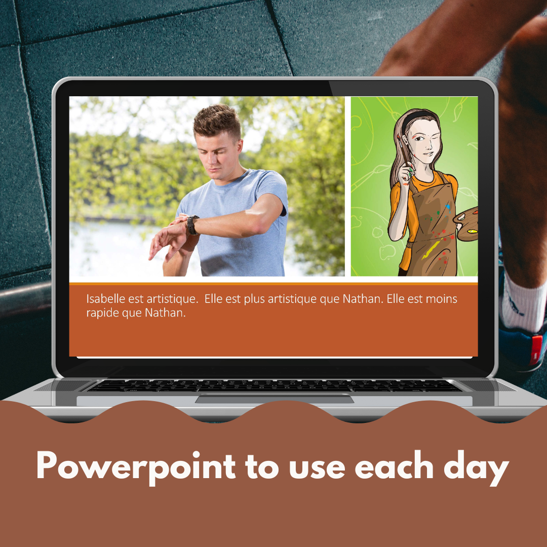 French Comprehensible Input unit 5 for level 2 - Le meilleur - Classful