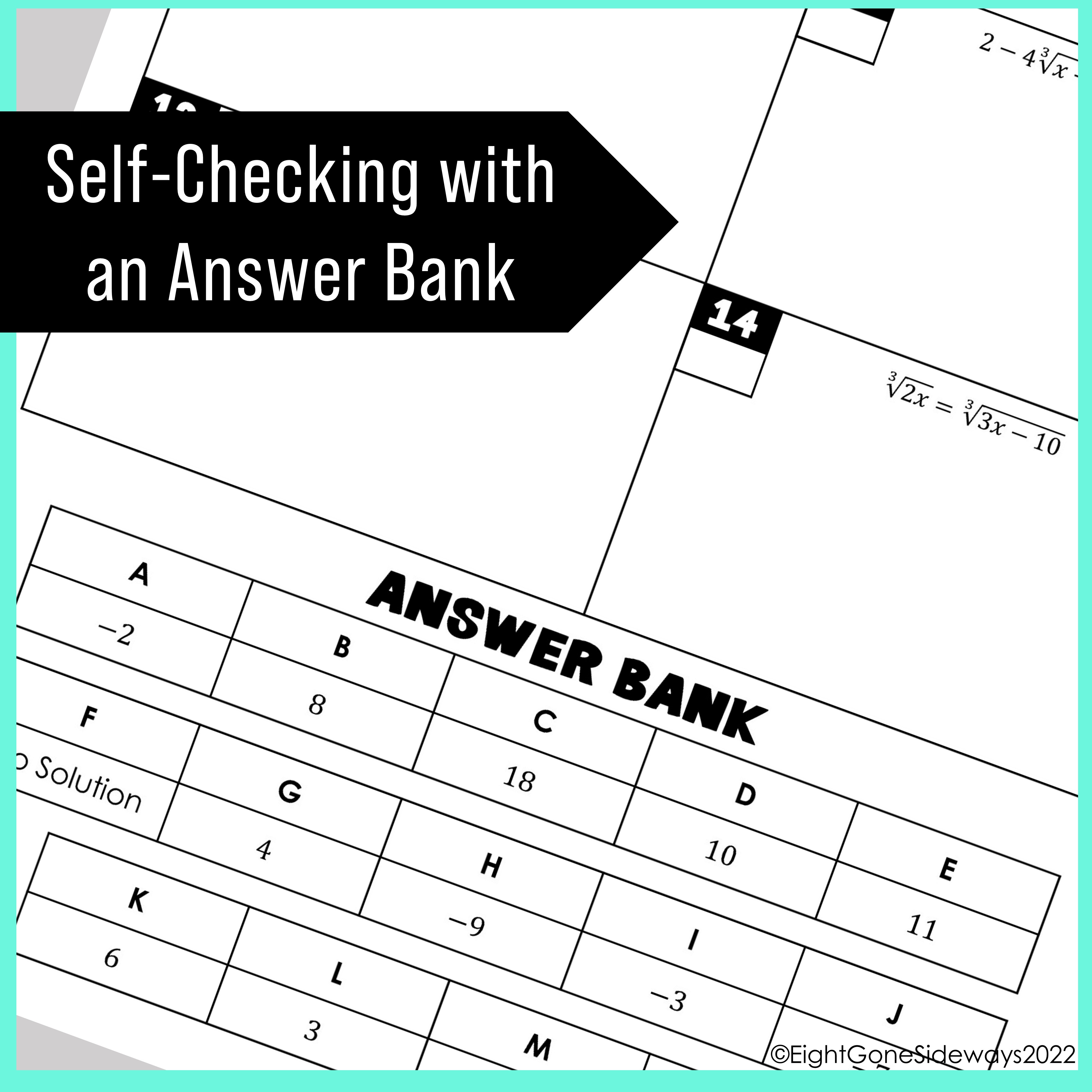 Solving Radical Equations (Linear) - Digital and Print Activity - Classful
