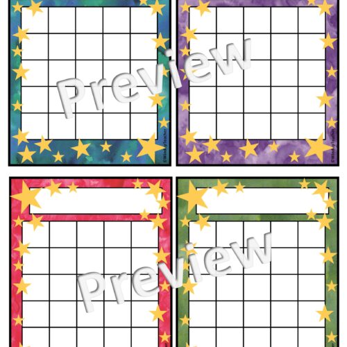 Star Student Sticker Behavior Reward Charts - Classful