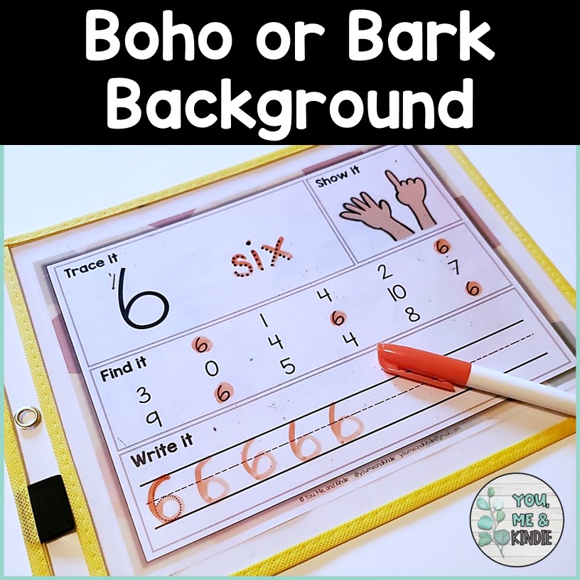 Boho Neutral Alphabet and Number Activity Mats - Classful